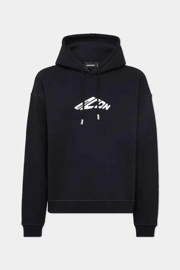 Dsquared2 Icon New Generation Relax Fit Hoodie - Black