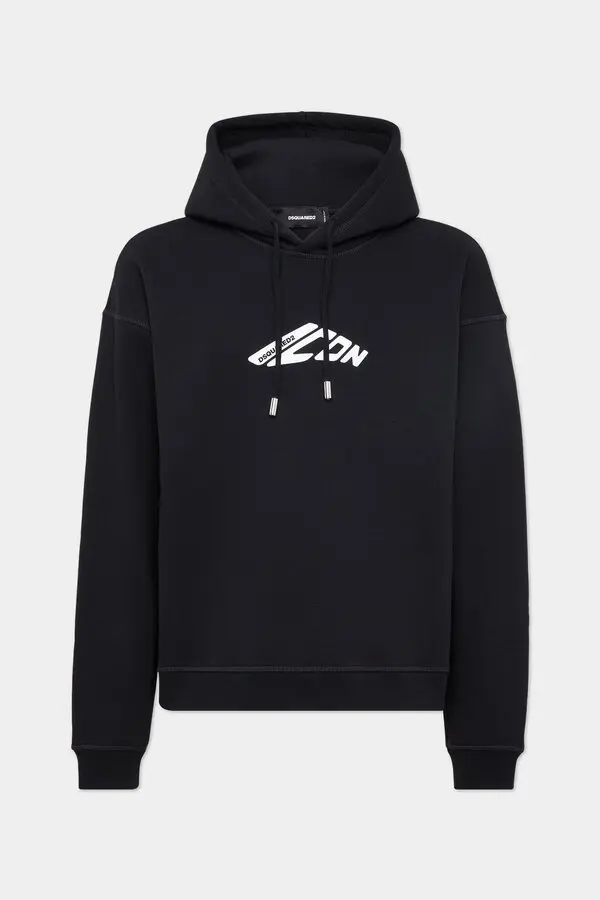 Dsquared2 Icon Relaxed Fit Hoodie - Black