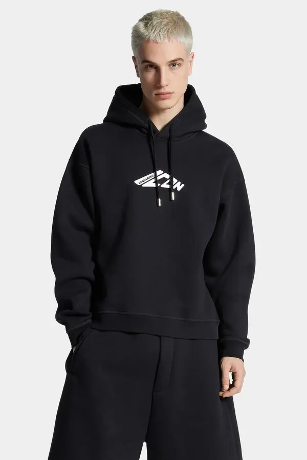 Dsquared2 Icon Relaxed Fit Hoodie - Black