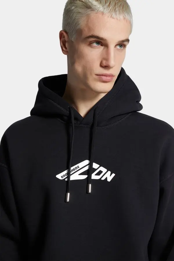 Dsquared2 Icon Relaxed Fit Hoodie - Black