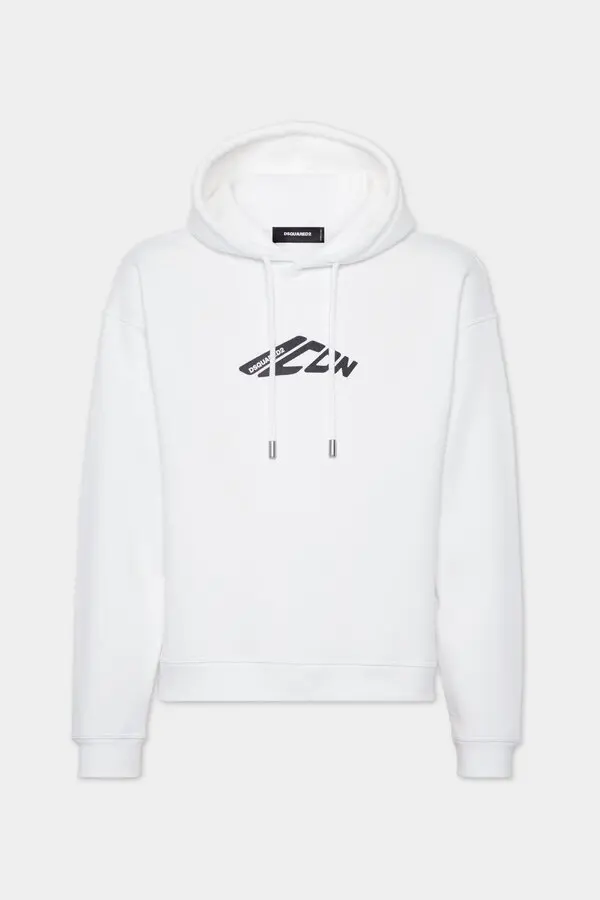 Dsquared2 Icon Relaxed Fit Hoodie - White