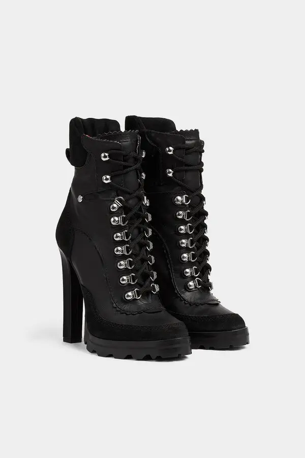 Dsquared2 Canadian Hiking Heeled Ankle Boots