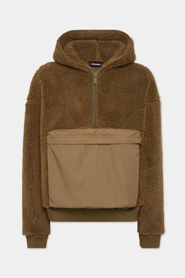 Dsquared2 Icon New Generation Teddy Loose Hoodie - Brown