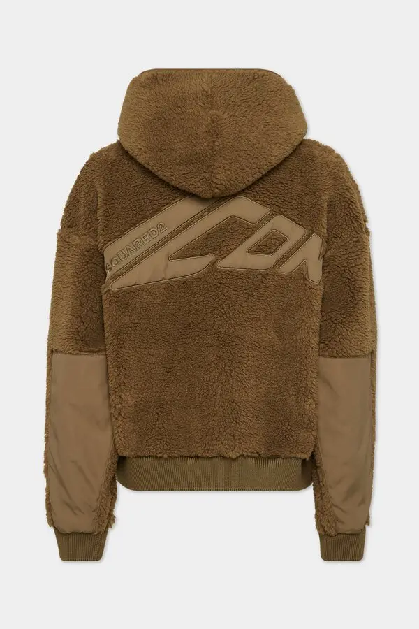Dsquared2 Icon New Generation Teddy Loose Hoodie - Brown