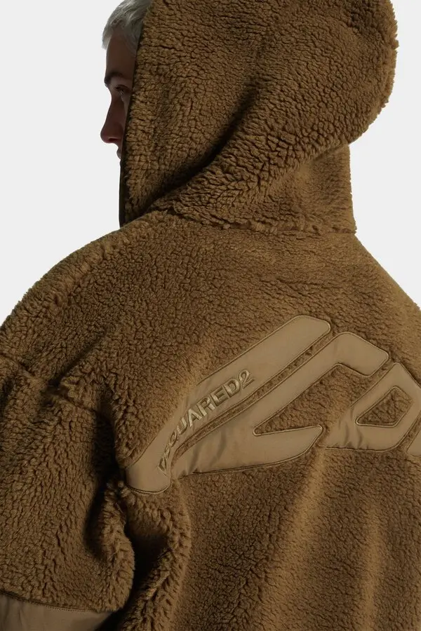 Dsquared2 Icon New Generation Teddy Loose Hoodie - Brown