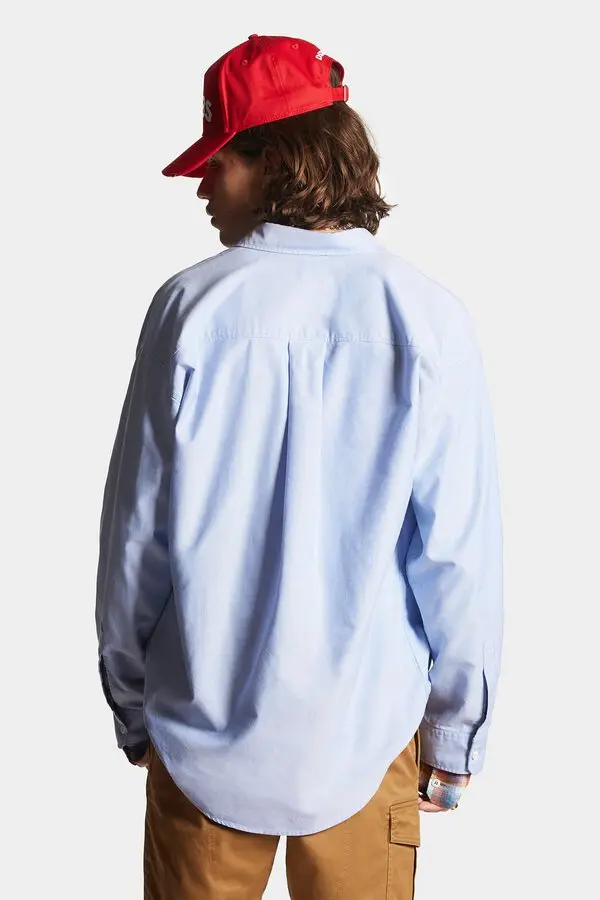 Dsquared2 Layered Sleeve Oxford Shirt