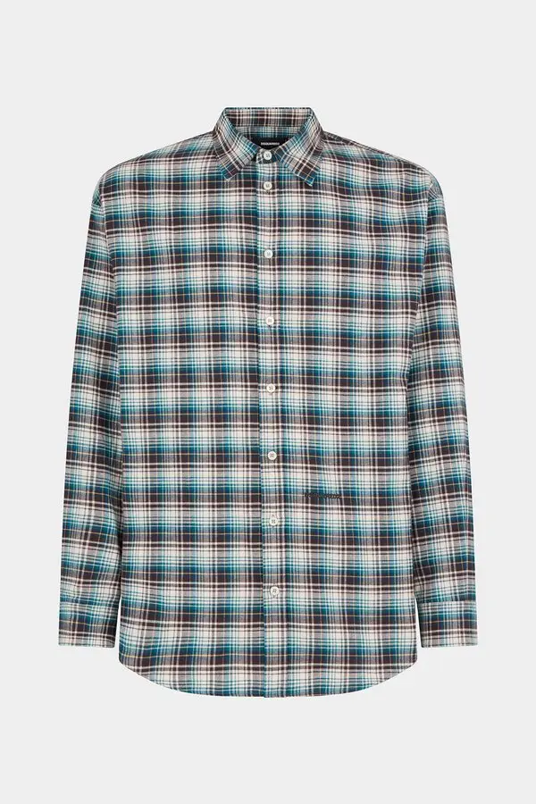 Dsquared2 Layered Sleeves Checked Shirt