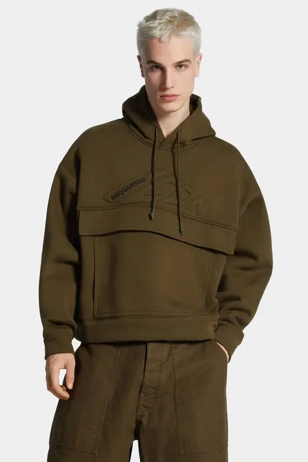 Dsquared2 Icon New Generation Loose Fit Hoodie - Yellow
