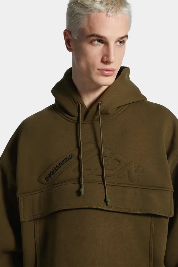Dsquared2 Icon New Generation Loose Fit Hoodie - Yellow