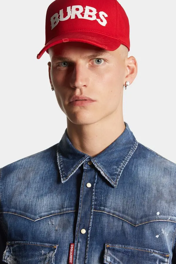 Dsquared2 Distressed Denim Western Shirt