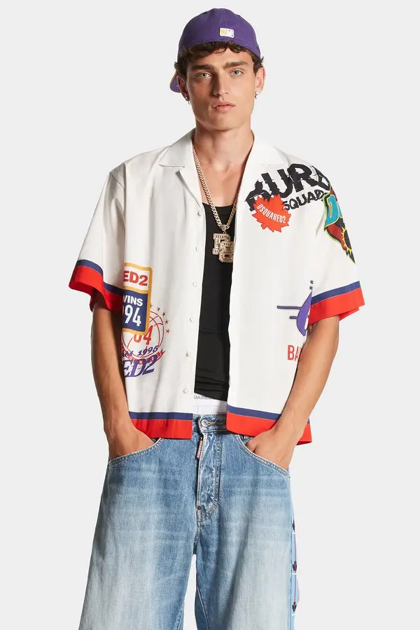 Dsquared2 Logomania Bowling Shirt