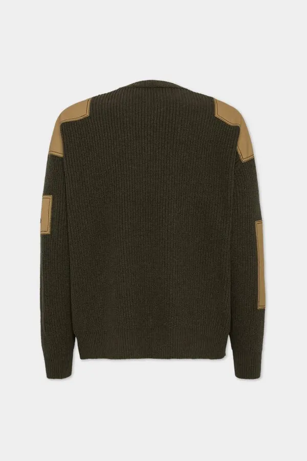 Dsquared2 Icon New Generation Denim Patch Jumper - Yellow