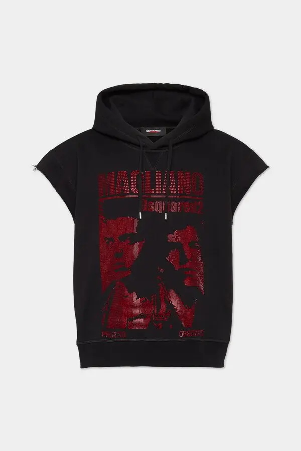 Dsquared2 Magliano X Embellished Hoodie - Black