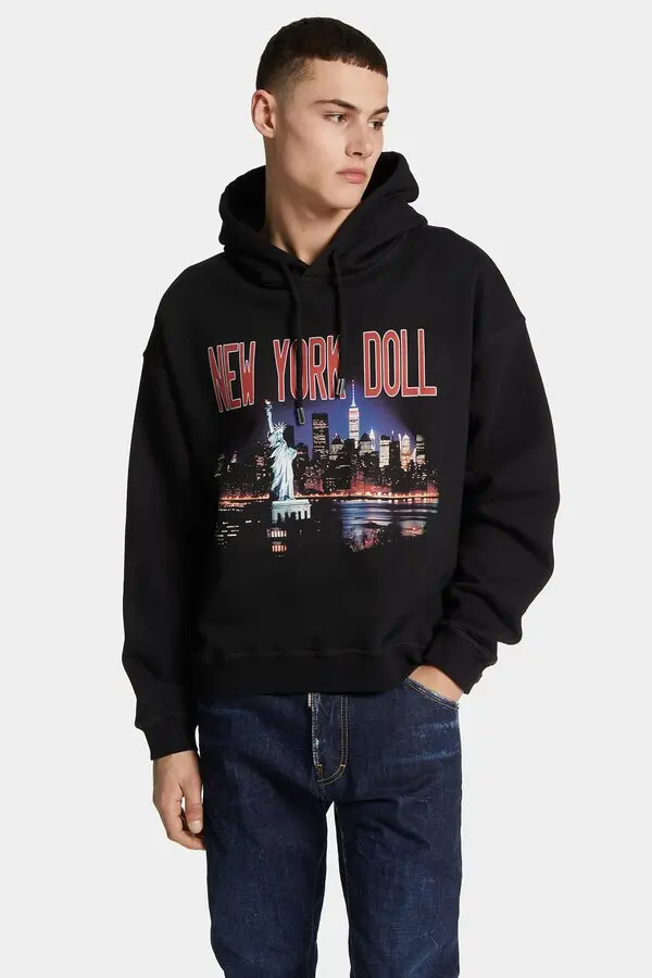 Dsquared2 X Vaquera Relaxed Fit Hoodie - Black