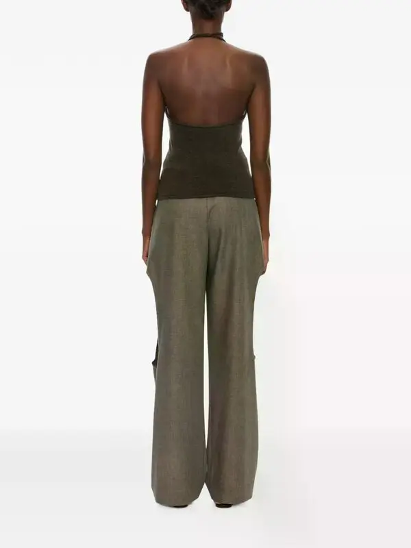 Christopher Esber Rae Cashmere Halterneck Top - Brown
