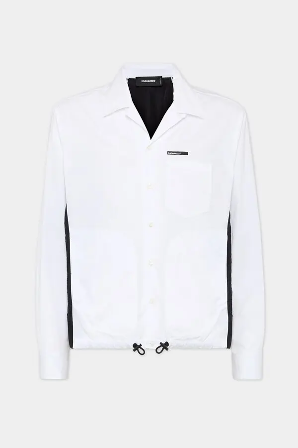 Dsquared2 Drawstring Hybrid Shirt - White