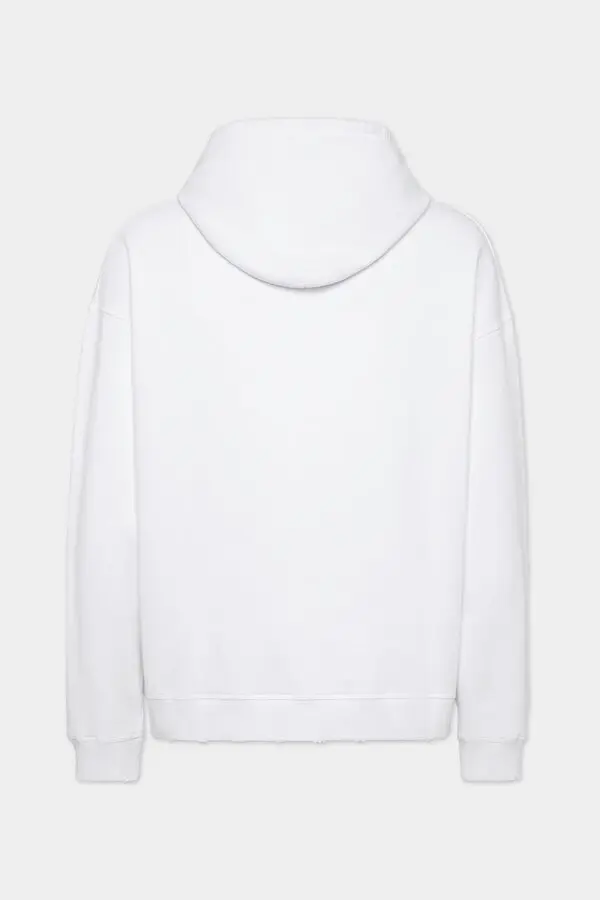 Dsquared2 Vaquera X Relaxed Fit Hoodie - White