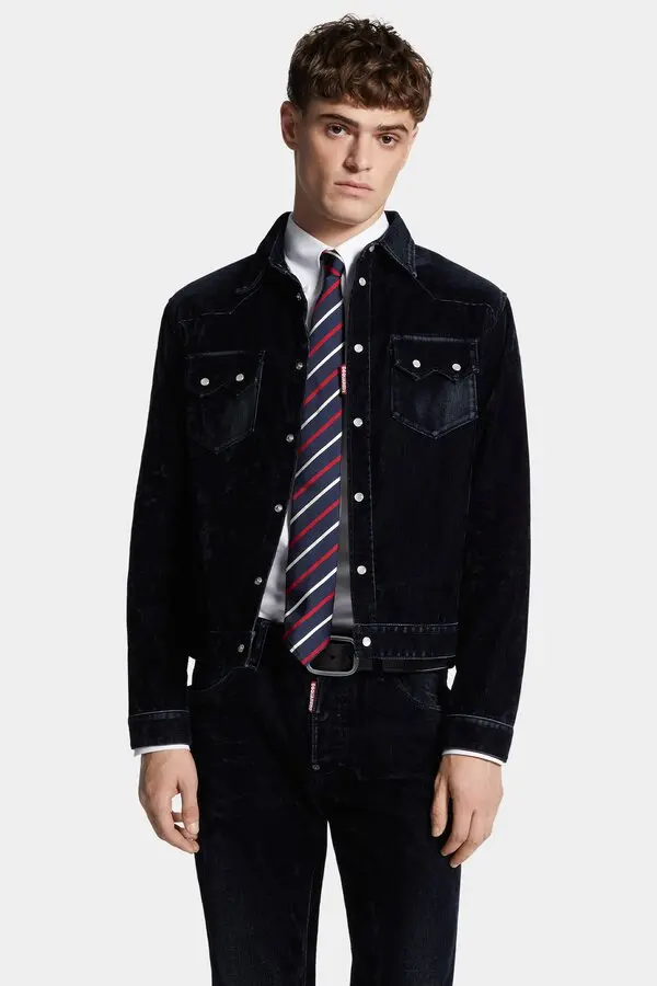 Dsquared2 Flocked Cord Jean Jacket