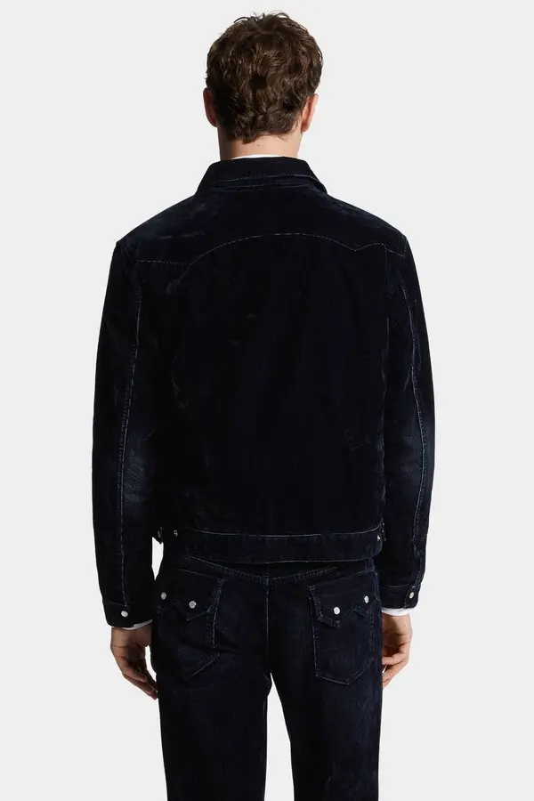 Dsquared2 Flocked Cord Jean Jacket