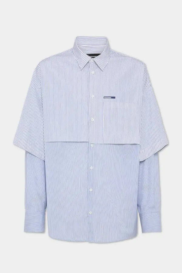 Dsquared2 Oversize Hybrid Shirt - Fantasy