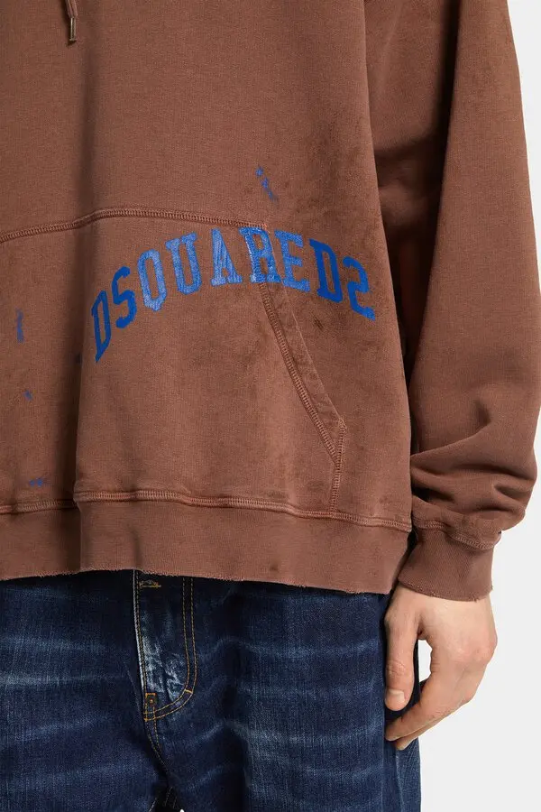 Dsquared2 Distressed Logo Hoodie