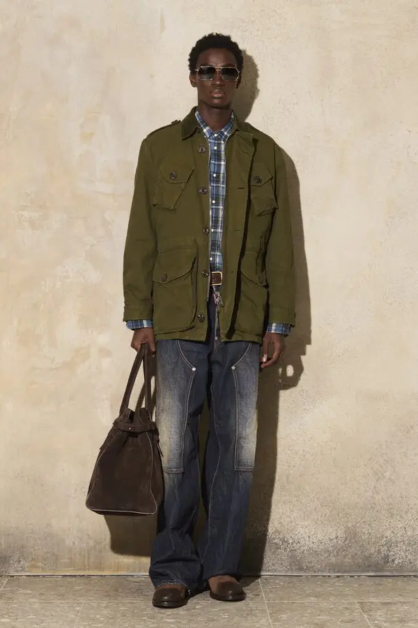 Dsquared2 Plaid Shirt With Canadian Landscape Print
