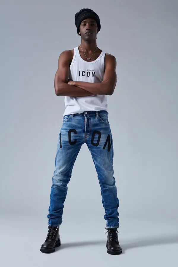 Dsquared2 Medium Wash Icon Cool Guy Jeans - Blue