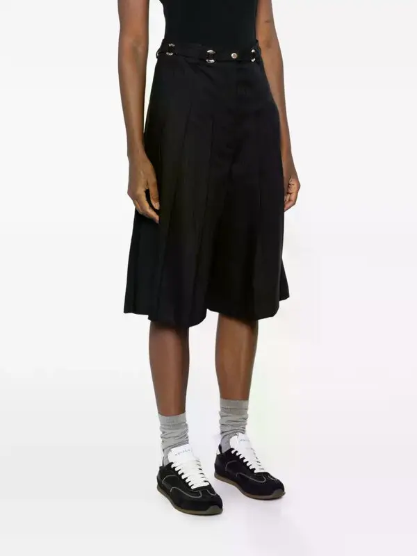 Sandro Mateus Striped Pleated Shorts