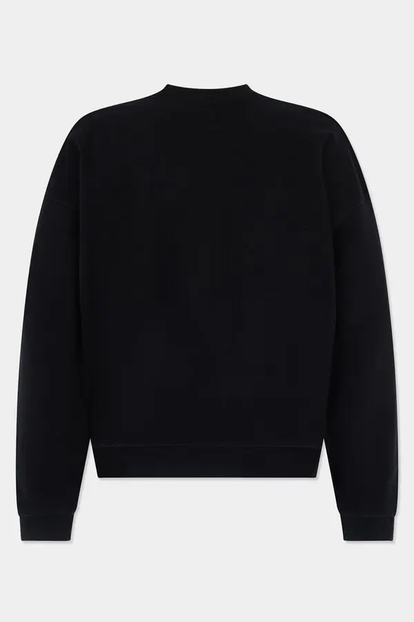 Dsquared2 Relaxed Fit Crewneck Sweatshirt With Logo Detail - Black