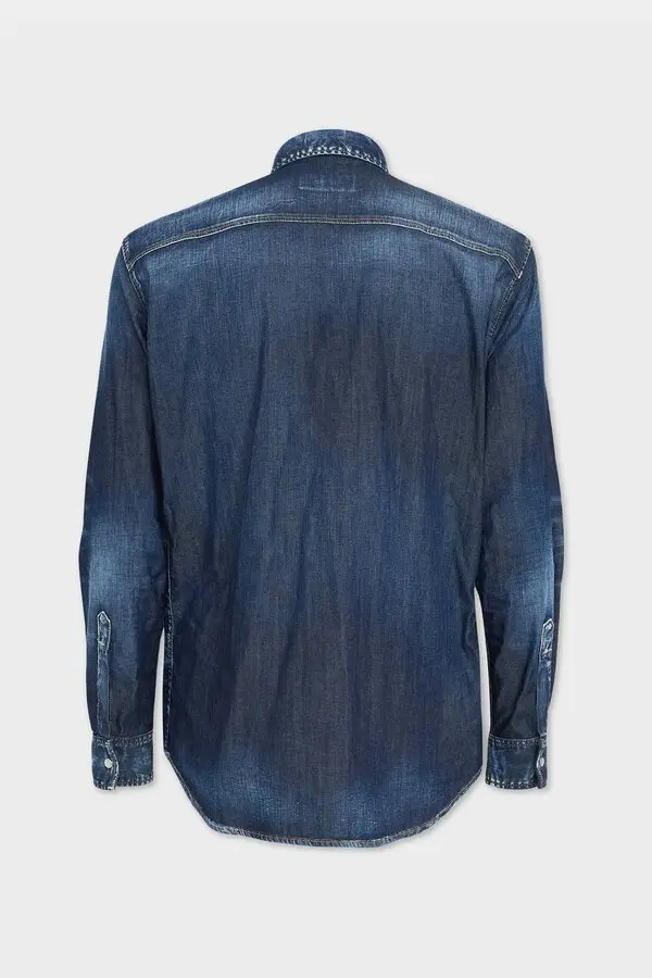 Dsquared2 Denim Western Shirt - Blue