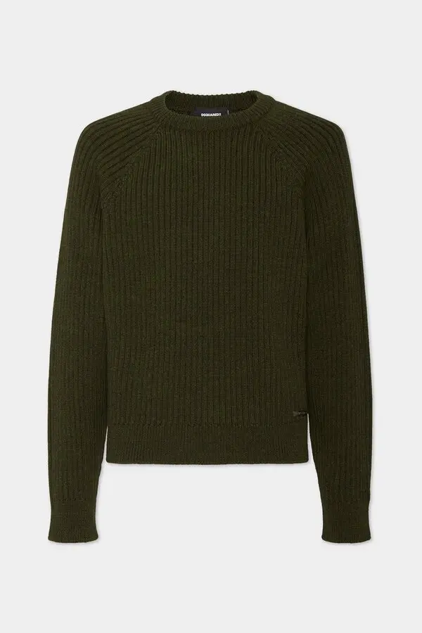 Dsquared2 Crewneck Corn Stitch Pullover - Yellow