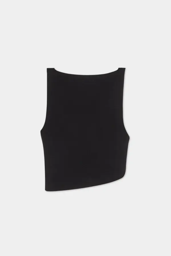 Dsquared2 Asymmetrical Scoop Neck Tank Top