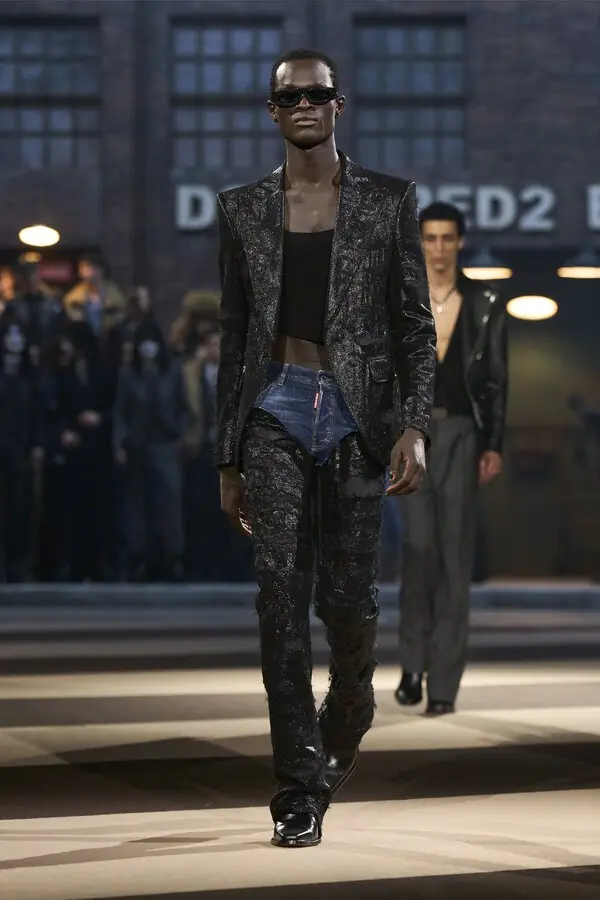 Dsquared2 Asymmetrical Scoop Neck Tank Top