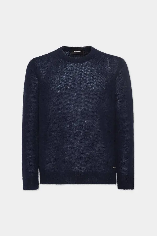 Dsquared2 Mohair Blend Pullover - Blue