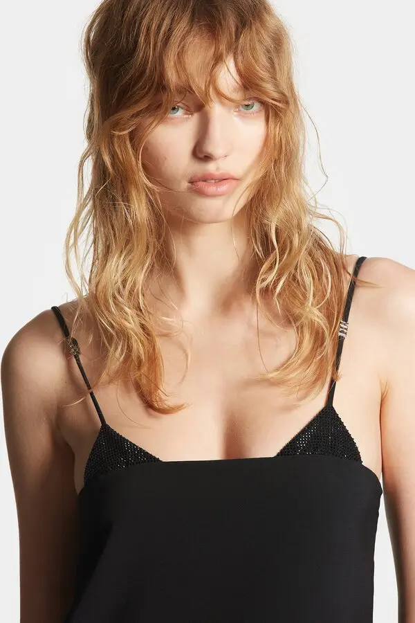 Dsquared2 Icon Leather Trim Dress