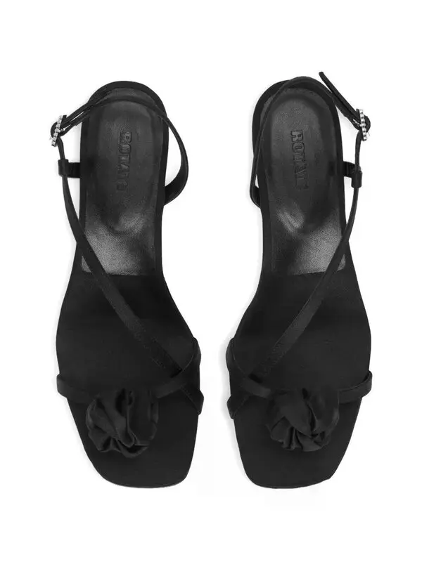 ROTATE BY BIRGER CHRISTENSEN Knot Strappy Sandals - Black