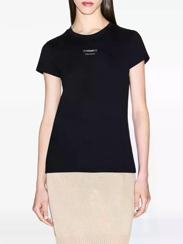 Armani Exchange Logo Patch Crewneck T-shirt