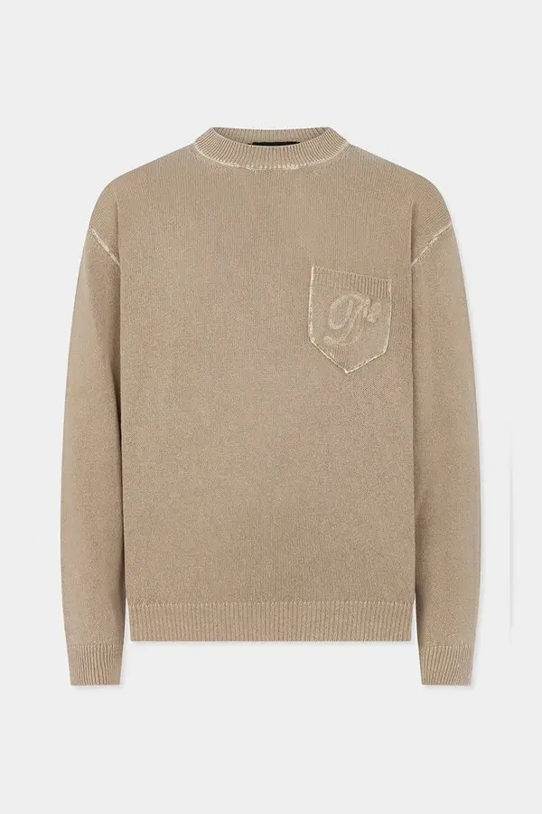 Dsquared2 Jersey Stitch Pullover With Chest Pocket - Black