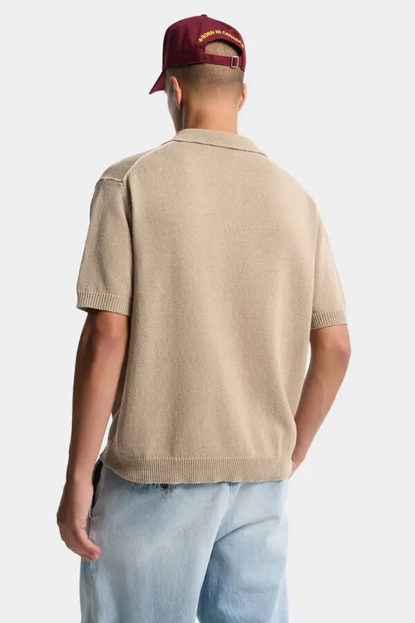 Dsquared2 Signature Knit Polo Shirt - Black