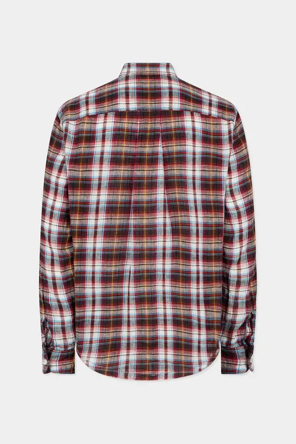 Dsquared2 Canadian Vintage Linen Shirt - Blue