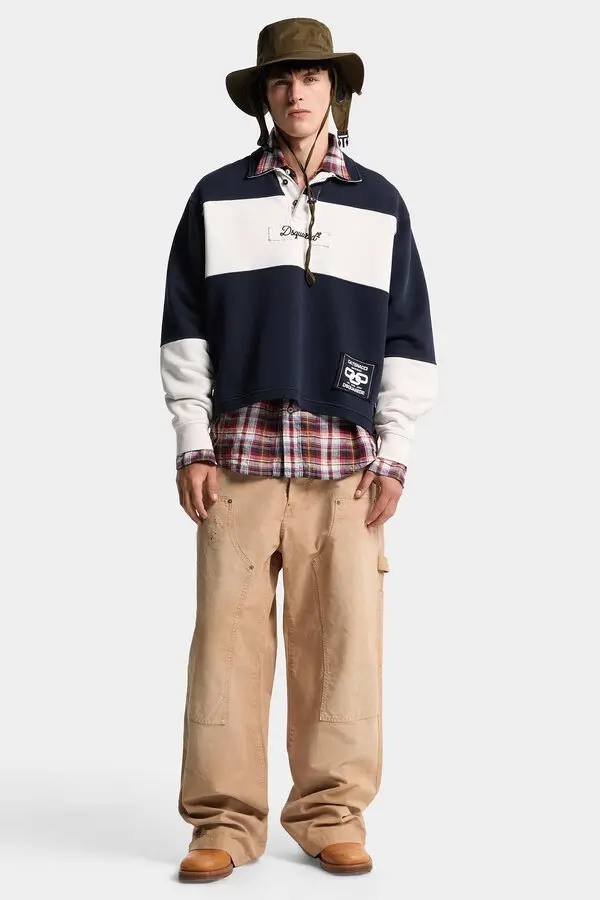 Dsquared2 Canadian Vintage Linen Shirt - Blue