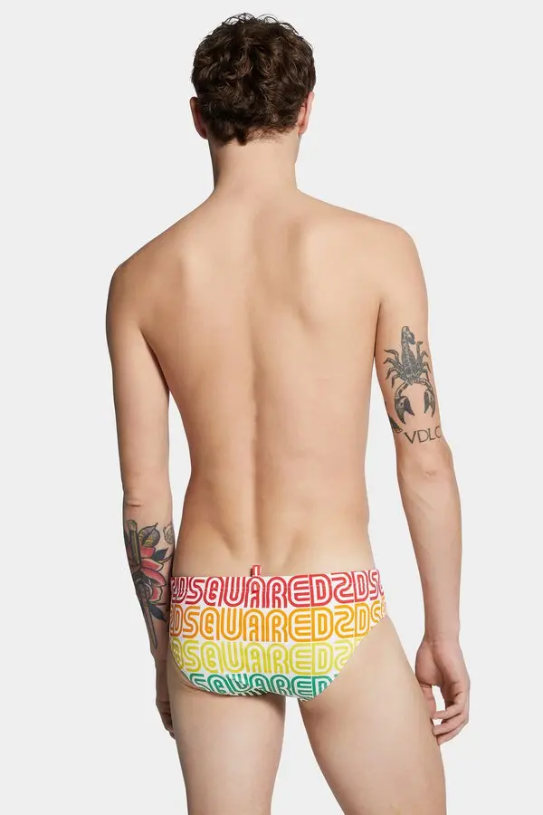 Dsquared2 Allover Logo Swim Brief