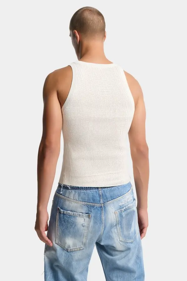 Dsquared2 Upside Down Knit Tank Top