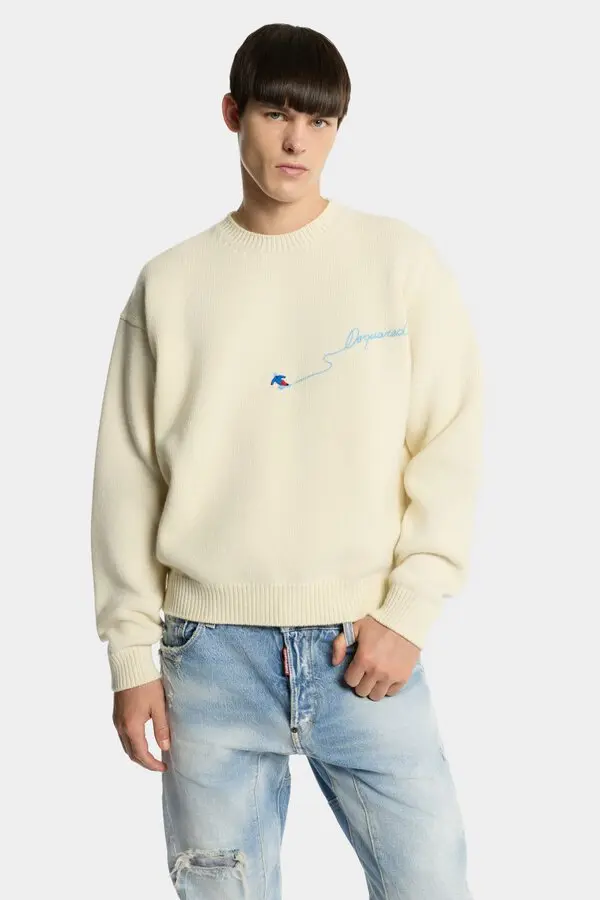 Dsquared2 Snowy Dream Pullover In Virgin Wool