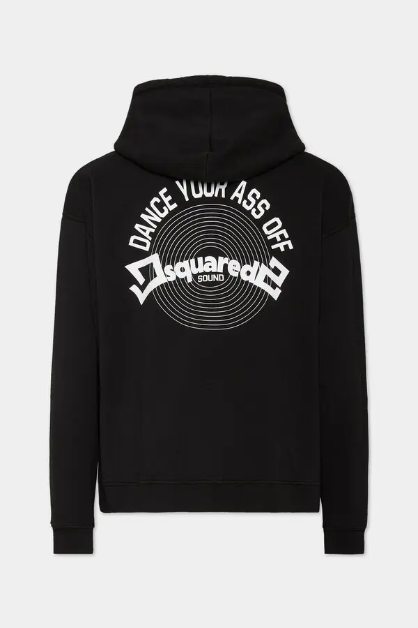 Dsquared2 Relaxed Fit Zipped Hoodie - Black