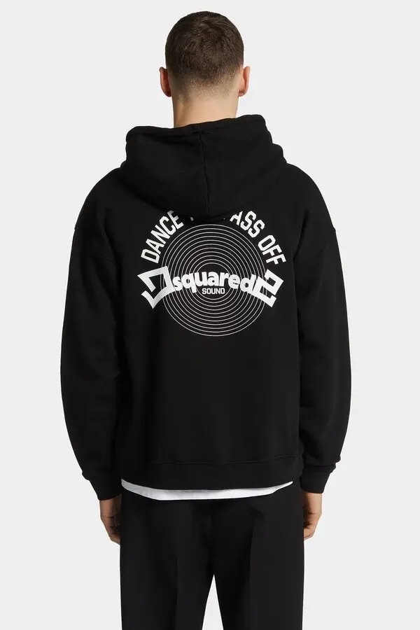 Dsquared2 Relaxed Fit Zipped Hoodie - Black