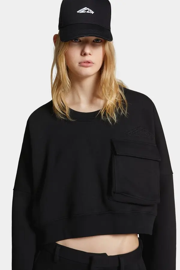 Dsquared2 Icon New Generation Onion Cropped Fit Crewneck