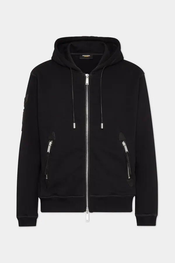 Dsquared2 Ducati Zipped Hoodie - Black
