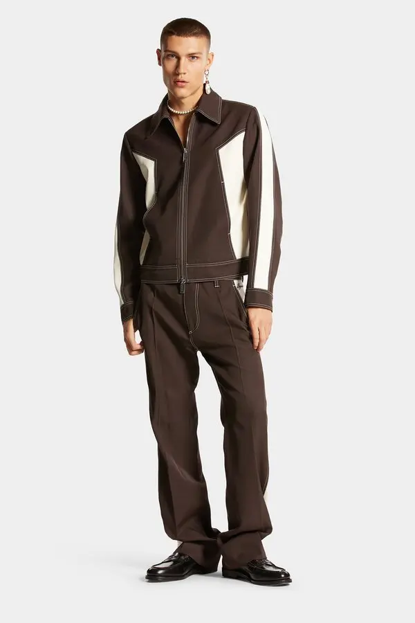 Dsquared2 Contrasting Stitch Tailored Trousers
