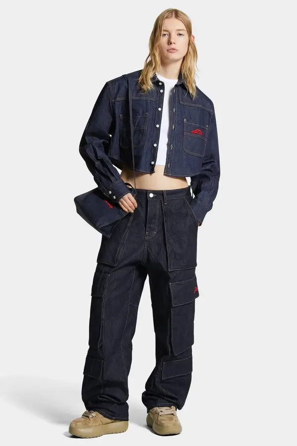 Dsquared2 Icon New Generation Dark Wash Eros Cargo Pant